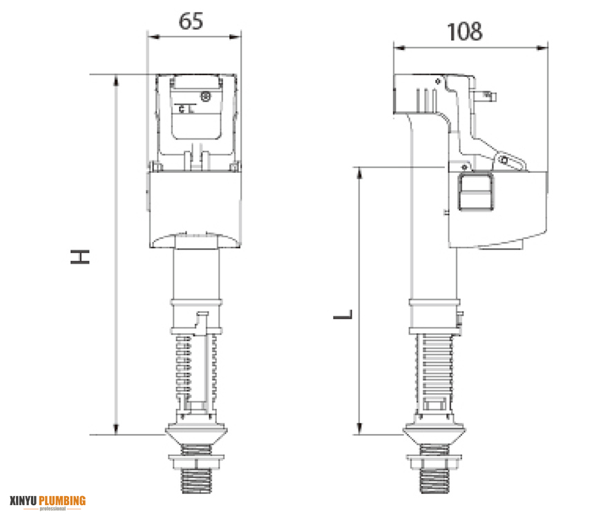 WDI 1-1/2" SINGLE FLUSH VALVE (SYPHON) - Buy FLUSH VALVE Product on XinYu
